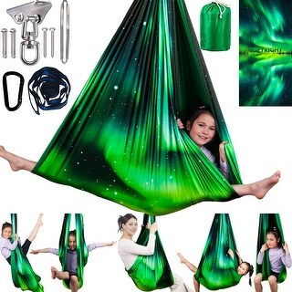 Sensory Swing for Kids and Adults Indoor & Outdoor Double Layer Therapy ...