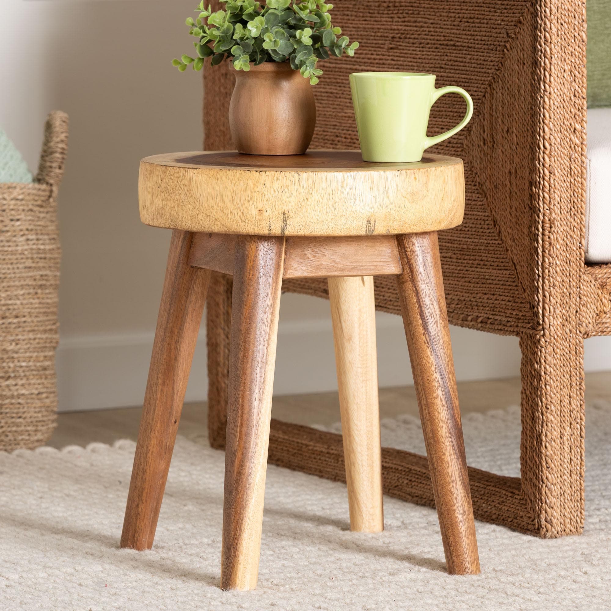 handcrafted side tables