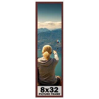 8x32 Frame Brown Picture Frame - Complete Modern Photo Frame Includes ...