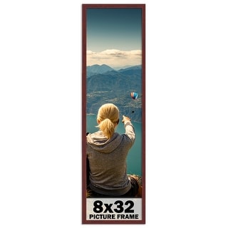 8x32 Frame Brown Picture Frame - Complete Modern Photo Frame Includes ...