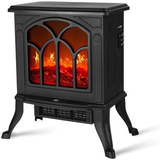 Portable Electric Fireplace Stove Heater 18" Freestanding Fireplace ...