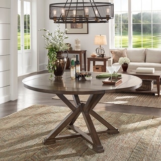 Garrison Espresso Convertible Dining Table with Lazy Susan by iNSPIRE Q ...