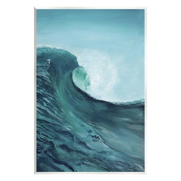 Stupell Tsunami Wave Panting Wall Plaque Art Design by Georgie Harrison ...