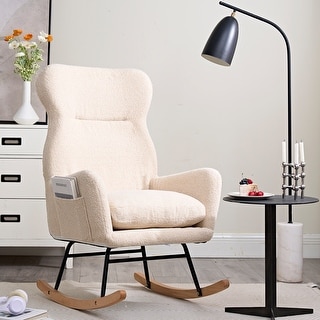 Modern Rocking Chair with High Backrest - Bed Bath & Beyond - 43737005