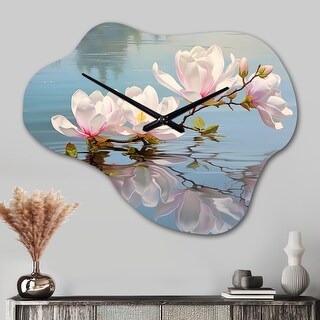 White Grey Magnolias Magnolia Reflections II - Magnolias Large Wall ...