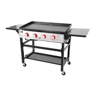 GB4000 36-inch 4-Burner Flat Top Propane Gas Grill Griddle, for BBQ ...