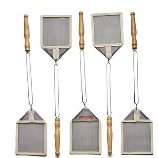 Kings County Tools Old-Fashioned 21-inch Heavy Duty Fly Swatter 5-Pack ...