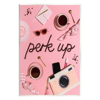 Stupell Perk Up Glam Coffees Wall Plaque Art Design by LISH Creative ...