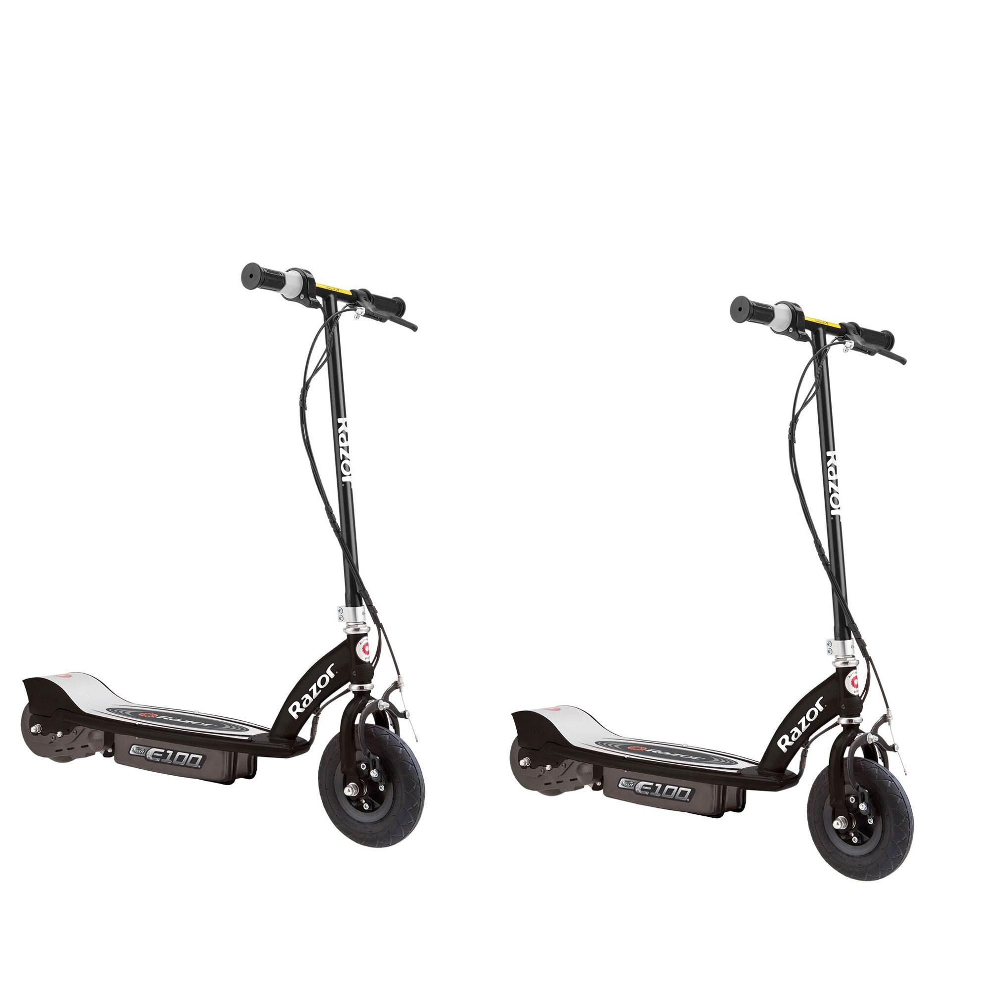 Razor E100 Kids Ride On 24V Motorized Electric Powered Scooters Black 2 Pack 29 Bed Bath Beyond 36036486