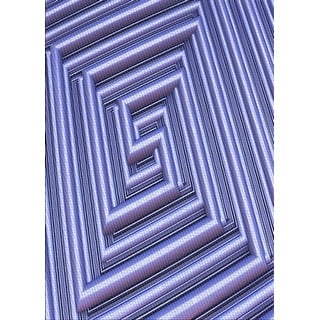 Ahgly Company Machine Washable Transitional Deep Periwinkle Purple Area ...