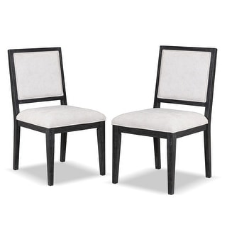 Furniture of America Durem Modern Solid Wood Padded Side Chairs (Set of ...