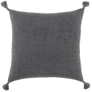 Black Solid Tonal Abstract Stripe Throw Pillow - Bed Bath & Beyond ...