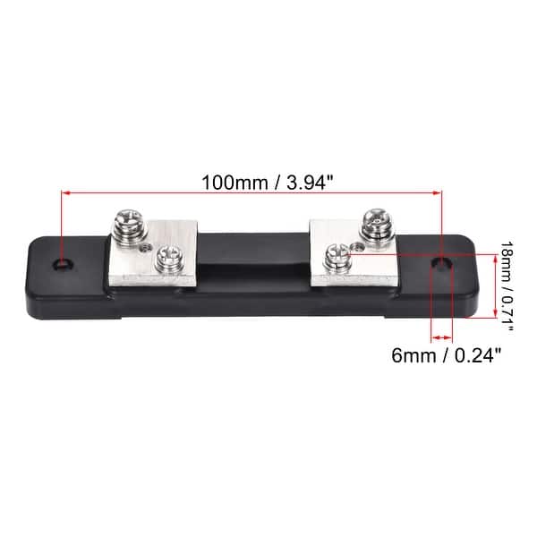 Analog Current Panel Meter DC 0-50A with 75mV Shunt for Circuit Testing ...