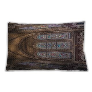 Ahgly Company Patterned Indoor-Outdoor Blood Night Red Lumbar Throw ...