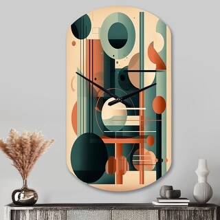 Orange And Green Mid Century Momentum IV - Abstract Midcentury Large ...