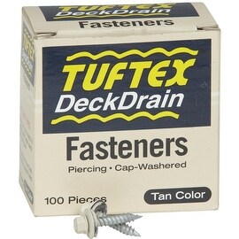 Tuftex Tan Deck Drain Fasteners - Bed Bath & Beyond - 12461821