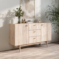Living Skog Chelsea Buffet Sideboard TV Stand With Slatted Design and 3 ...