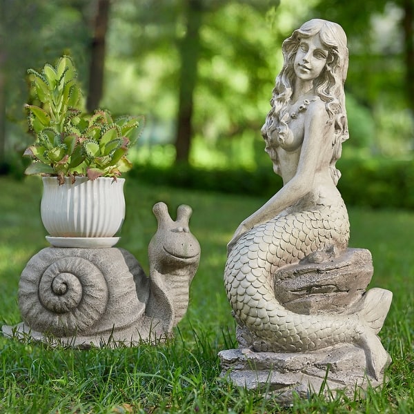 outdoor garden statues nearby