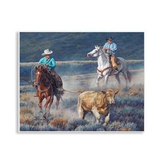 Stupell The Chase Cowboys Wall Plaque Art Design By David Graham - Bed ...