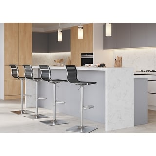 Porch & Den Bixby Adjustable Mesh Bar Stool - Bed Bath & Beyond - 20254773