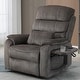 Lay Flat Dual Motor Power Lift Recliner with Tray Table,Heat/Massage ...