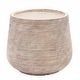 17.32" Diameter Handmade Distressed Fiber Stone Round Pot Planters - 15 ...