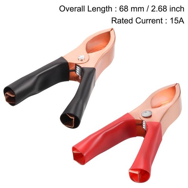 Copper Plated Alligator Clip Adapter 15A Test Clamp Half Shroud - Bed ...