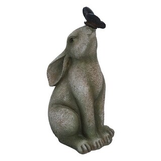 Transpac Resin 9 in. Brown Easter Rabbit with Friend - Bed Bath ...