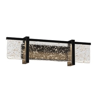 Artika Melted Ice Modern Mid-Century Vanity Light Fixture, Matte Black ...