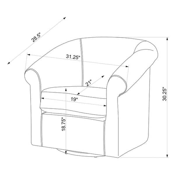 Cian Seashell Swivel Accent Chair - Bed Bath & Beyond - 30238733