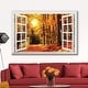 3D Visual Effect View Through Window Frame Canvas Wall Art - Bed Bath ...