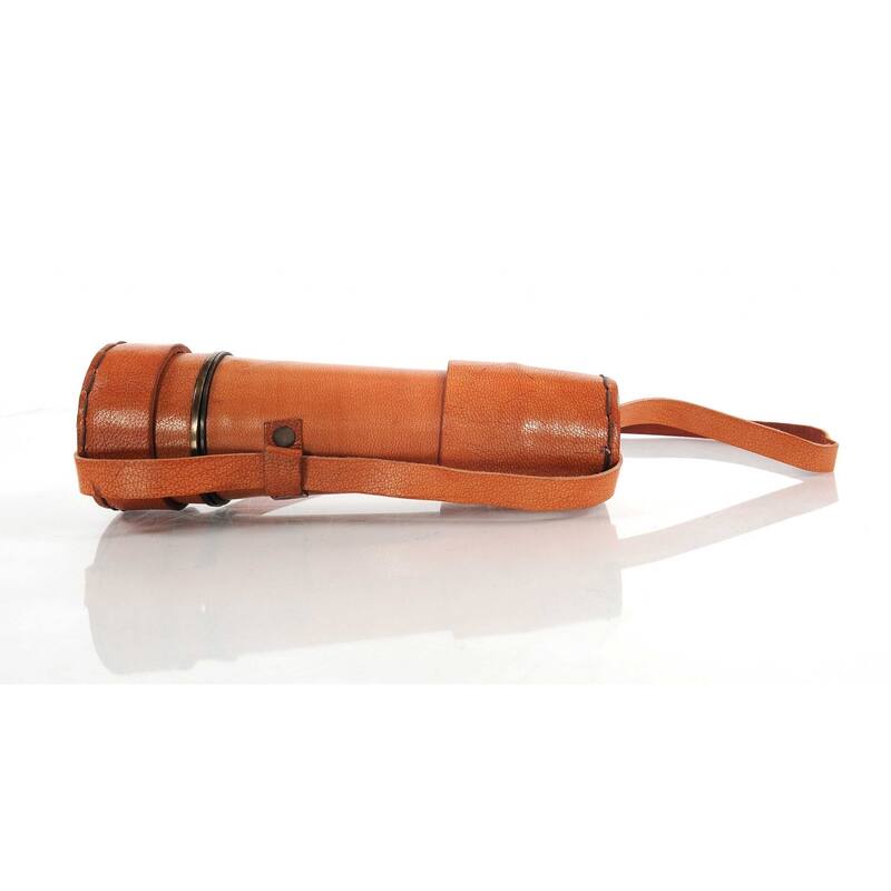 Rustic Brass and Leather Handheld Telescope - 15x2.25x2.25" - On Sale ...
