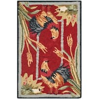 SAFAVIEH Handmade Chelsea Chelsy French Country Rooster Wool Rug - On ...