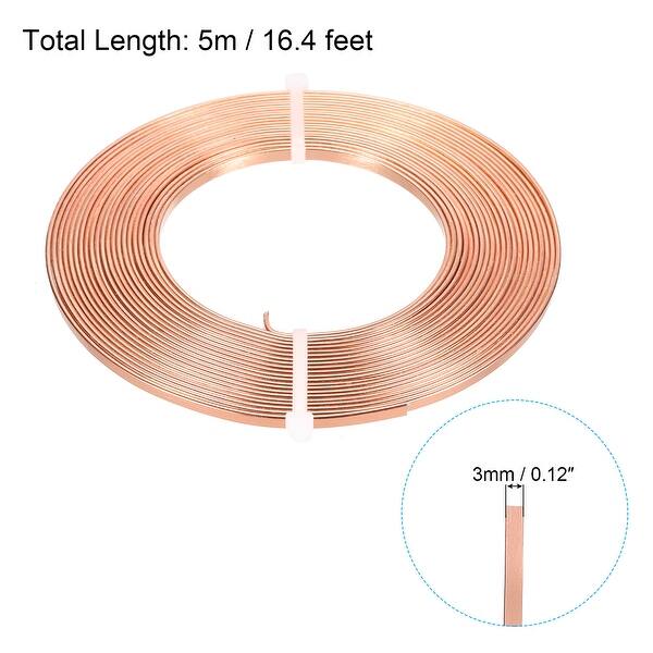 16.4 Feet Flat Aluminum Wire 18 Gauge Bendable Anodized Aluminum Wire ...