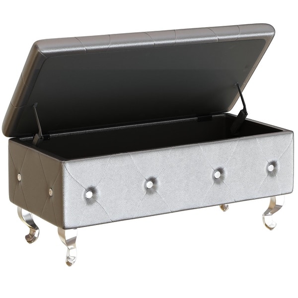 Storage Chest Storage Trunk with Safety Hinges Storage Bench with ...