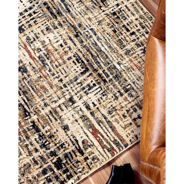 Orian Rugs Adagio Desert Strokes Multi Stain Resistant Area Rug - Bed ...