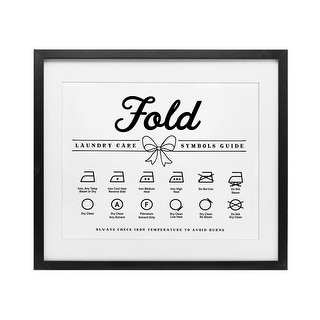 Fold Laundry Symbols Bow Detail Lettered and Lined - Bed Bath & Beyond ...