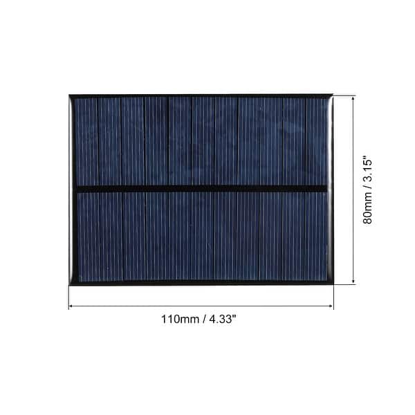 Mini Solar Panel Cell 5.5V 200mA 0.8W 110mm x 80mm for DIY Project Pack ...