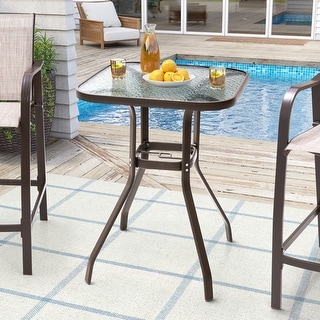Eilaf 30" Folding Eucalyptus Bistro Table - N/A - Bed Bath & Beyond ...