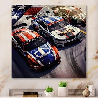 Designart 'American Stock Car Racing IV' Cars Race Car Nascar Metal ...