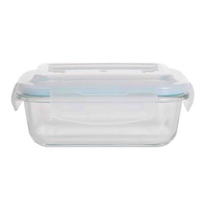 20 oz. Rectangular Borosilicate Glass Food Storage Container ...