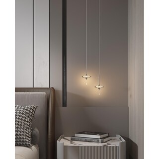 PageOne Lighting Light-Year 2.00 pound Chrome Gray LED Pendant - Bed ...