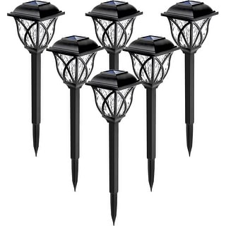 6pcs Solar Outdoor Garden Lights LED Stake Decor Lamps - Bed Bath ...