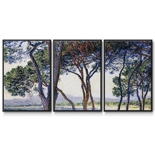 Trees by the Seashore at Antibes, 1888 - Multi Piece Framed Canvas ...