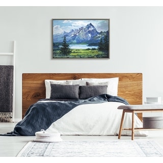 Kate and Laurel Sylvie Mountains Framed Canvas by Laurie Snow Hein ...