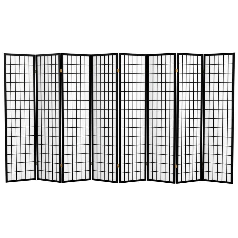 Wood and Rice Paper Windowpane Shoji Screen (China) - Overstock - 3446182