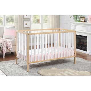 Baby Cache Deux Remi 3-in-1 Convertible Island Crib Natural/White - Bed ...