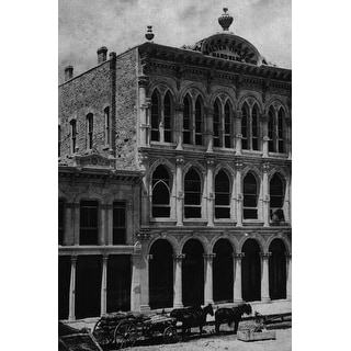 Walter Tips Building Black and White Gallery Wrapped Canvas - Bed Bath ...