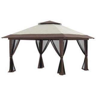 13' x 13' Pop Up Gazebo with Netting - Bed Bath & Beyond - 40540268