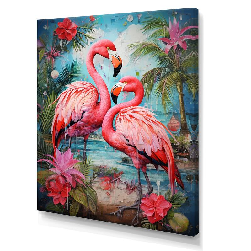 Designart "Usa Map Tropical Territories " Usa Map Wall Art - Overstock ...